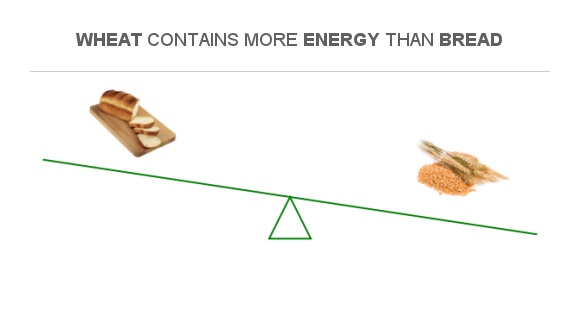 Compare Calories in Wheat Bread to Calories in Wheat Compare Calories in Wheat Bread to Calories in Wheat