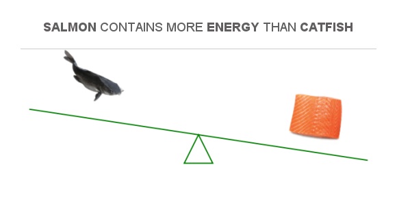 Compare Calories in Catfish to Calories in Salmon