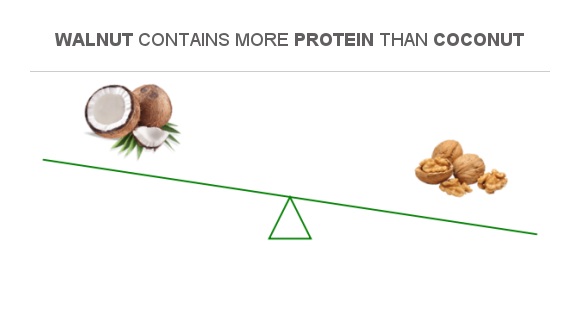 Compare Protein in Coconut to Protein in Walnut