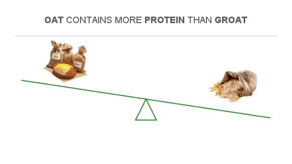 Compare Protein in Groat to Protein in Oats