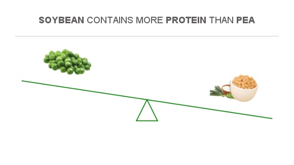 Compare Protein in Peas to Protein in Soybean