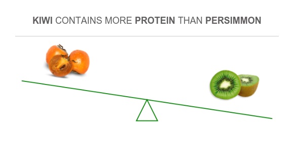 Compare Protein in Persimmon to Protein in Kiwi