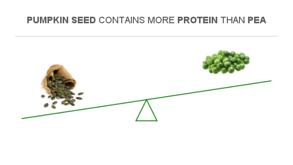 Compare Protein in Pumpkin seeds to Protein in Peas