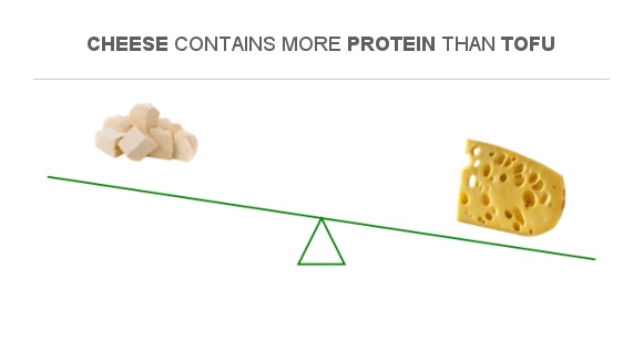 Compare Protein in Tofu to Protein in Cheese