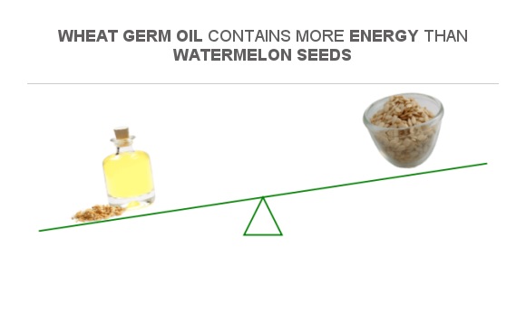 Compare Calories in Wheat germ oil to Calories in Watermelon seeds Compare Calories in Wheat germ oil to Calories in Watermelon seeds
