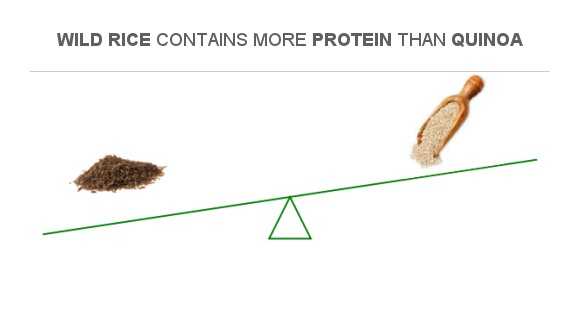 Compare Protein in Wild rice to Protein in Quinoa