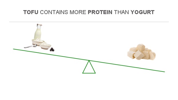 Compare Protein in Yogurt to Protein in Tofu